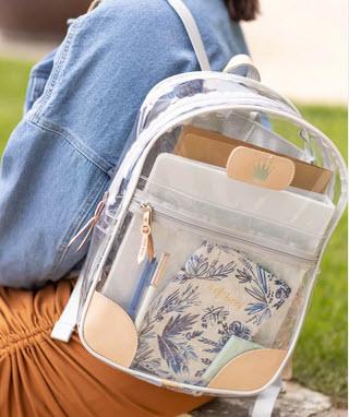 Jon Hart Designs Personalized Clear Backpack