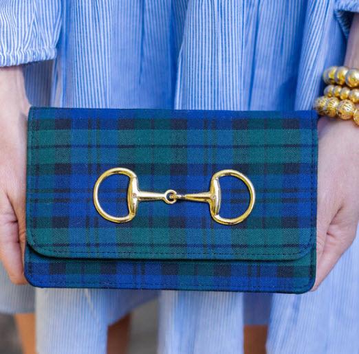 Lisi Lerch Ruby Plaid Clutch