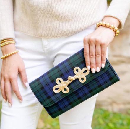 Lisi Lerch Ruby Plaid Clutch