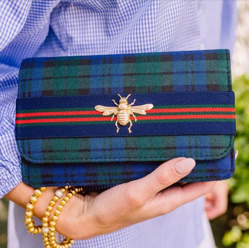 Lisi Lerch Ruby Plaid Clutch