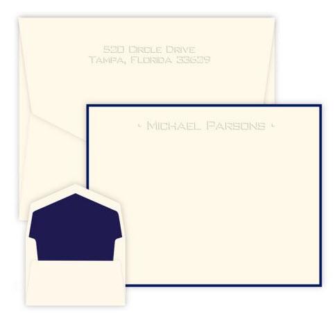 Embossed Graphics Personalized One Line Card