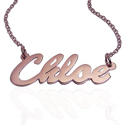 Personalized Name Necklace In Chloe Script