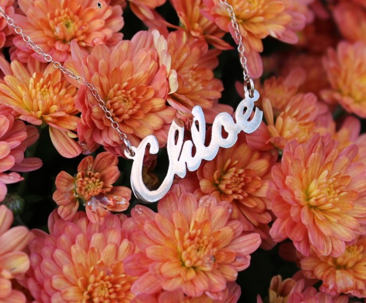 Personalized Name Necklace In Chloe Script