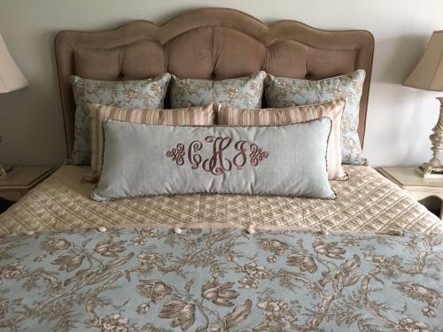 Large Custom Made Pillow For A Customers Bedding.