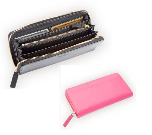 Personalized Ladies Leather Fan Wallet